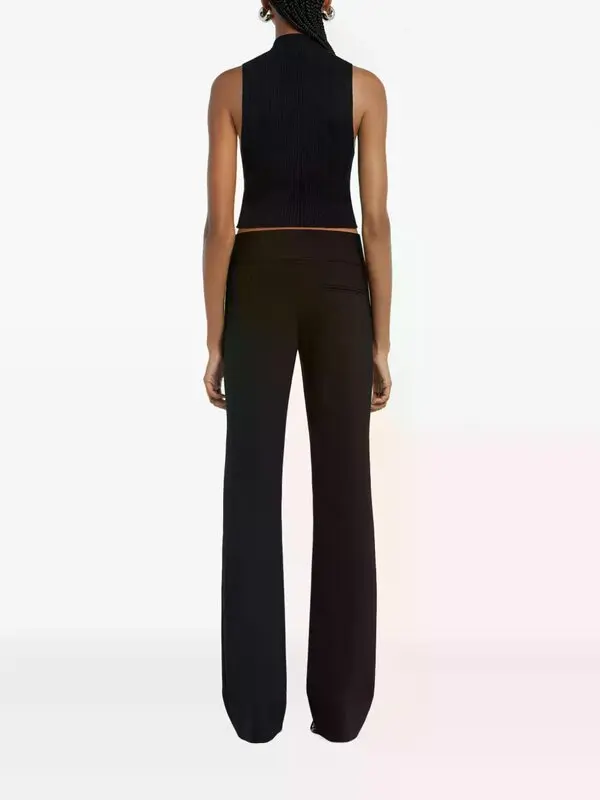 COURREGES Cropped Ribbed Tank Top
