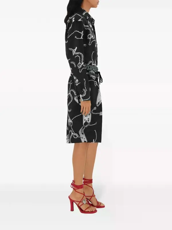 Burberry Knight Hardware Silk Shirt - Black