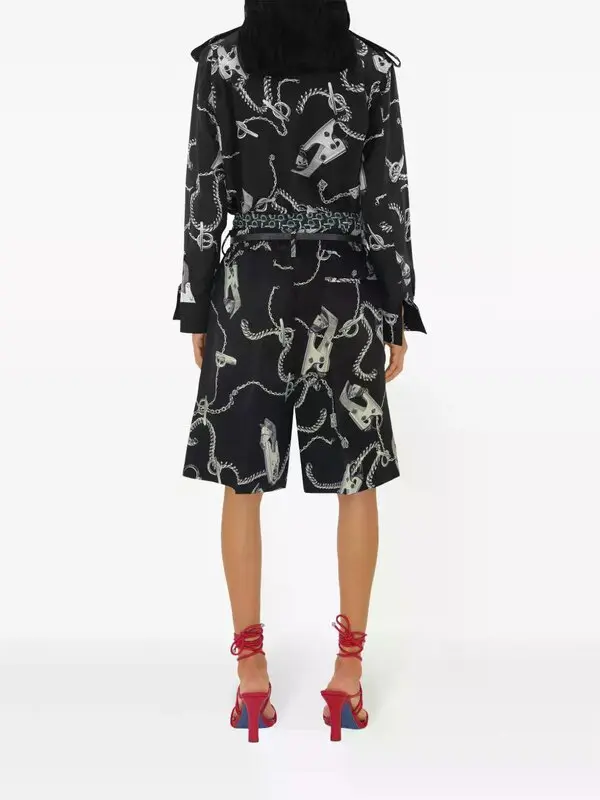 Burberry Knight Hardware Silk Shirt - Black