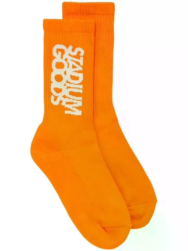 STADIUM GOODS Logo-print Crew Socks - Orange