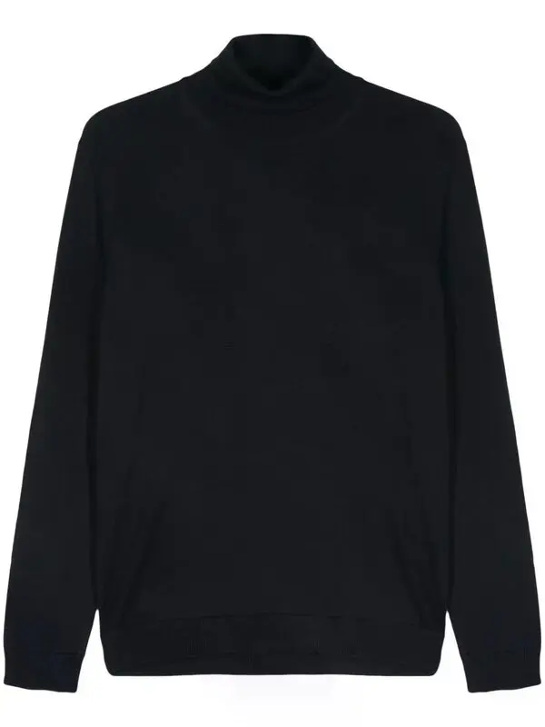 NUUR Roll-neck Merino Jumper - Blue