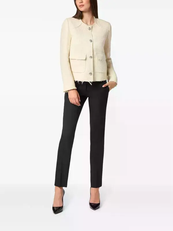 Philipp Plein Tweed Jacket - Neutrals