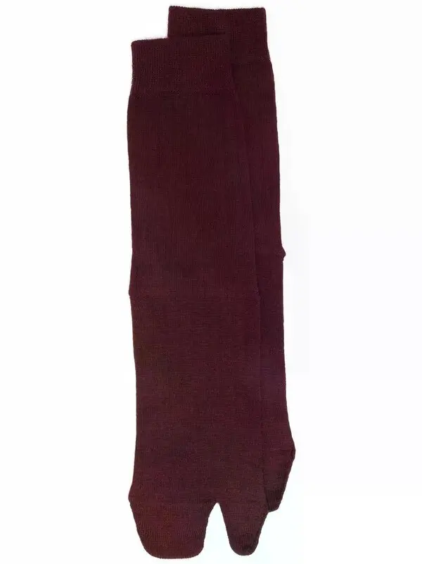 MAISON MARGIELA Tabi Knee-high Socks - Red