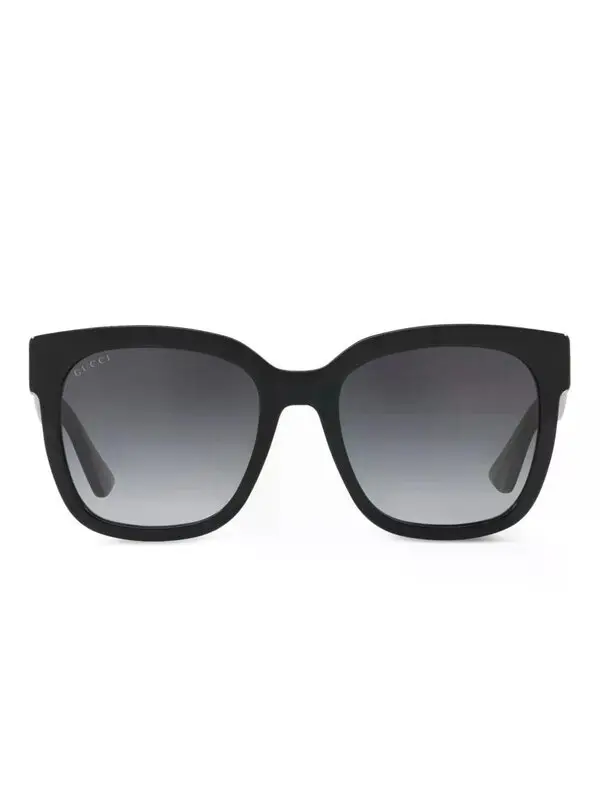 Gucci Web-stripe Oversized Sunglasses