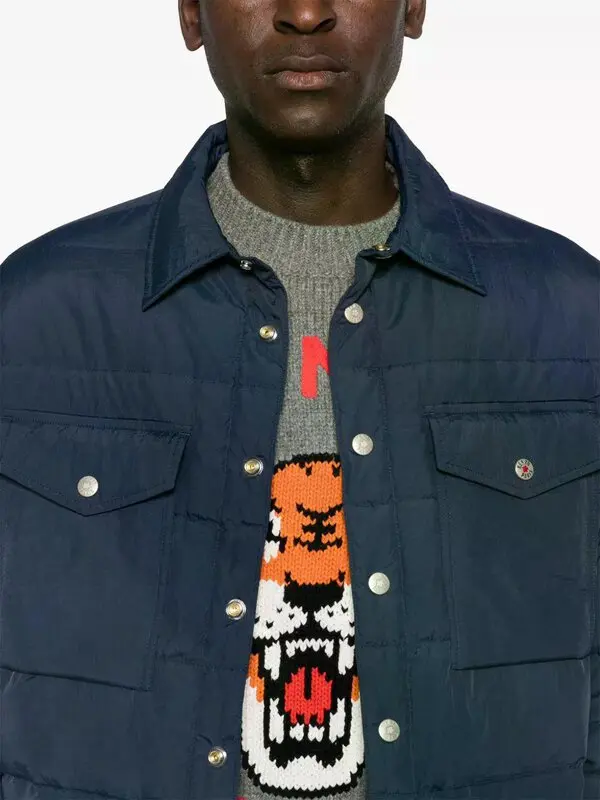 Kenzo Classic-collar Quilted Shirt Jacket