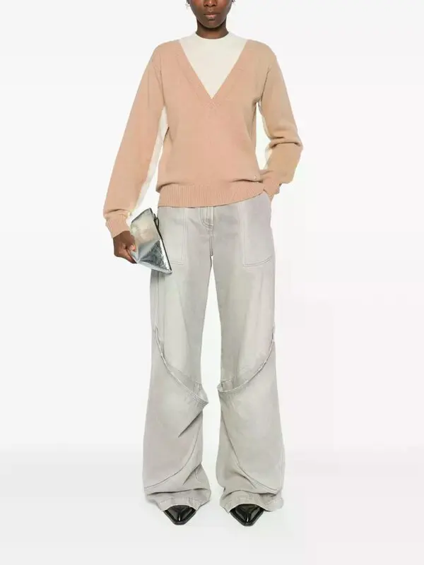 Rabanne Two-tone Layered Jumper