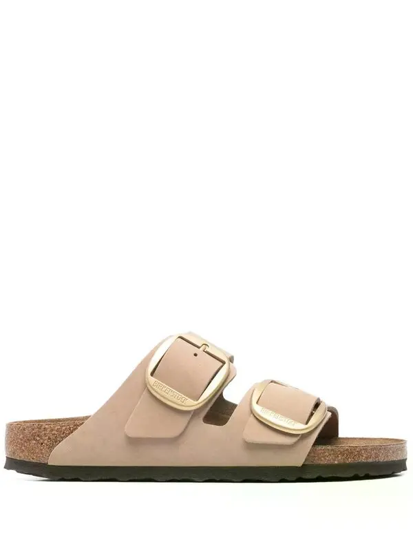 BIRKENSTOCK Arizona Big Buckle Slides - Neutrals