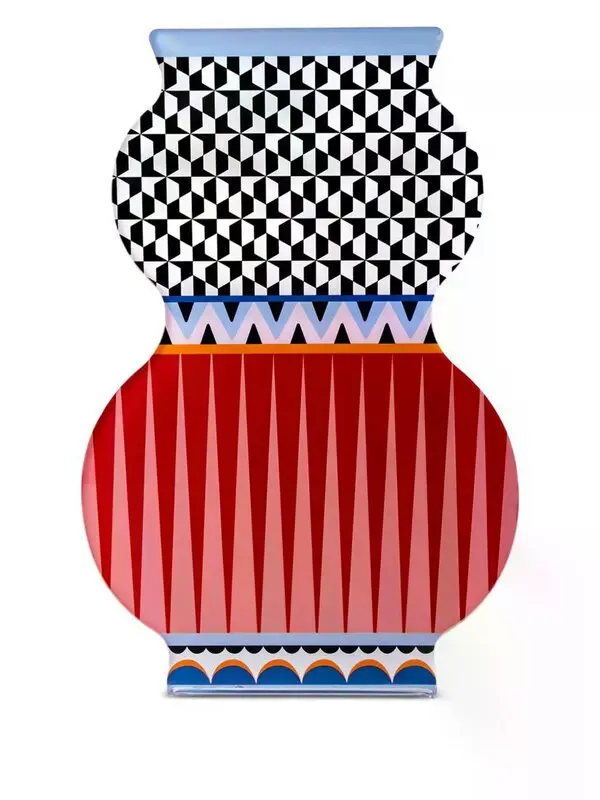 VESTA Giudecca Patterned Vase - Black