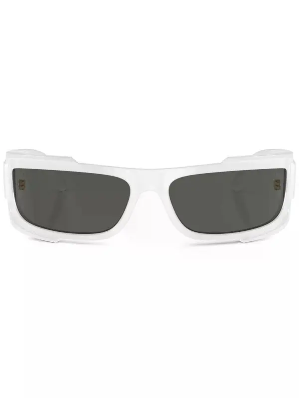Versace Medusa-motif Square-frame Sunglasses - White
