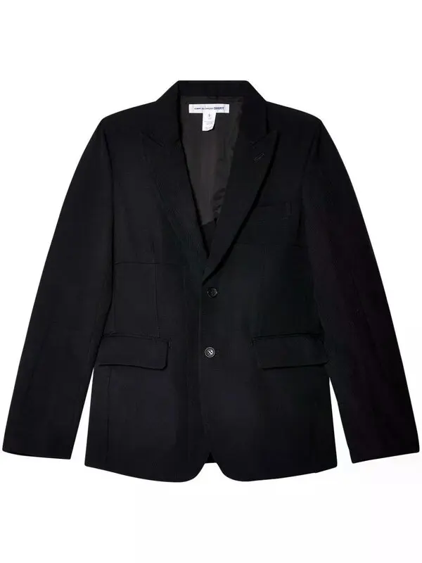 Comme Des Garçons Single-breasted Wool Blazer