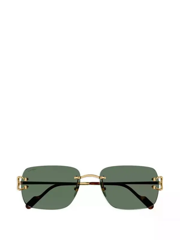 Cartier Rectangle-frame Sunglasses - Gold