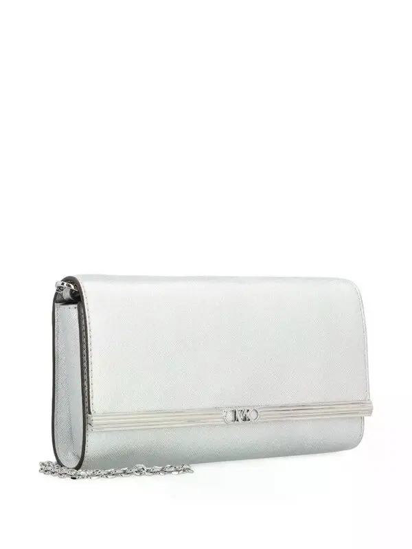 Michael Kors Mona Metallic Clutch Bag