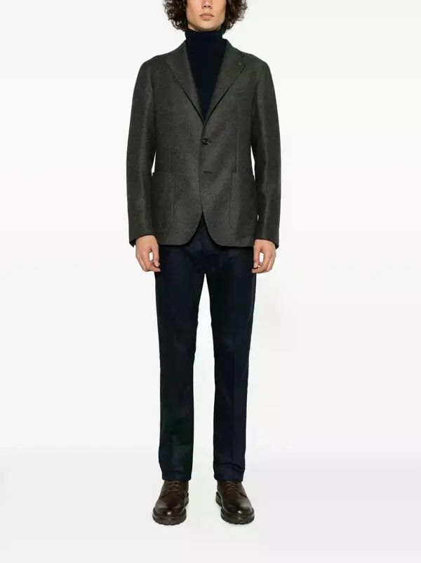 Jacob Cohen Bard Slim-cut Flannel Trousers - Blue