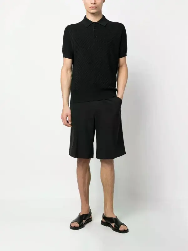Brioni Waffle-knit Polo Shirt