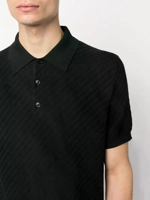 Brioni Waffle-knit Polo Shirt