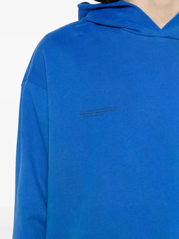PANGAIA 365 Midweight Organic-cotton Hoodie - Blue