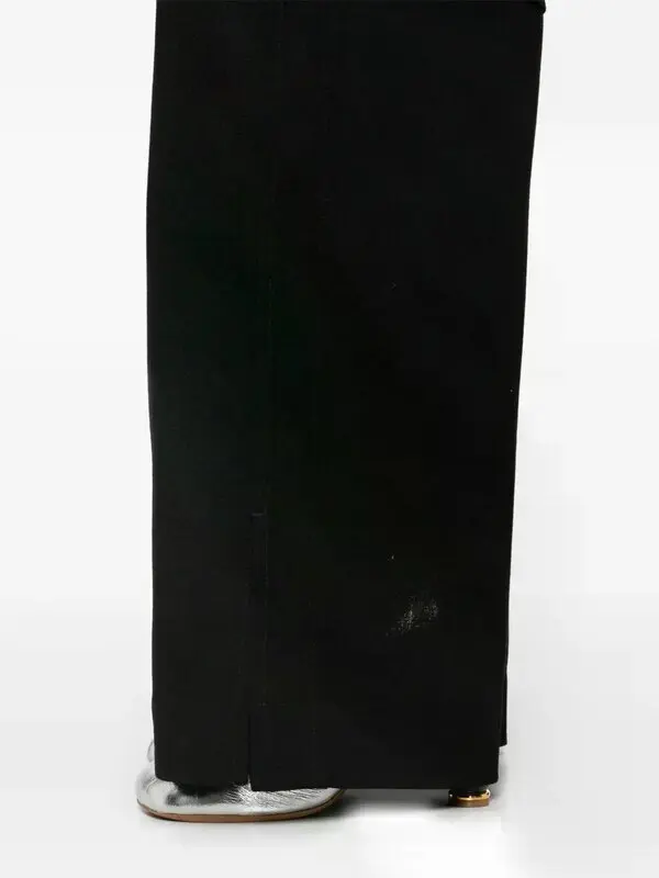 JIL SANDER Virgin Wool Wide Leg Trousers