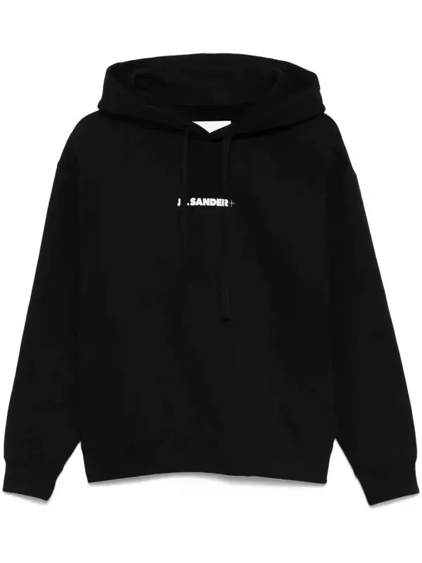 JIL SANDER Logo-print Hoodie - Black