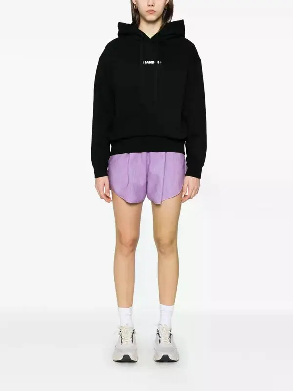 JIL SANDER Logo-print Hoodie - Black