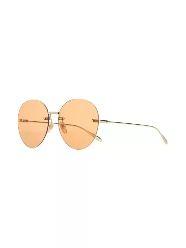 Gucci Round-frame Logo-charm Sunglasses