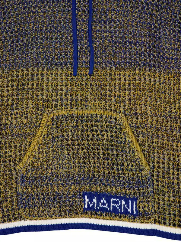 Marni Two-tone Knit Hoodie