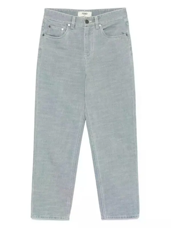Fendi Logo-embossed Jeans