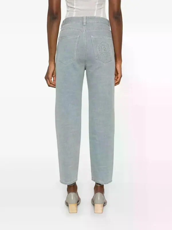 Fendi Logo-embossed Jeans