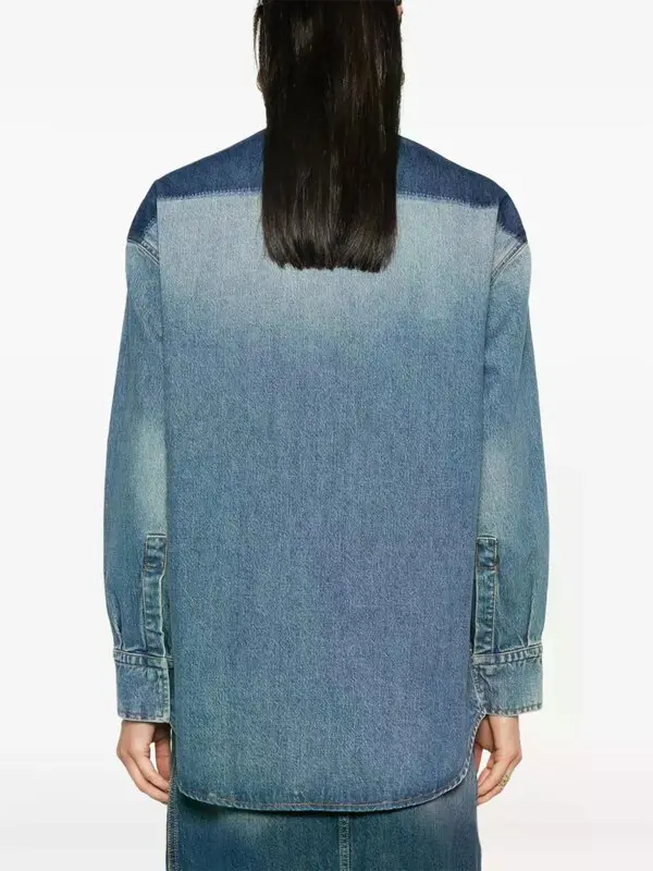 Victoria Beckham Classic-collar Denim Shirt