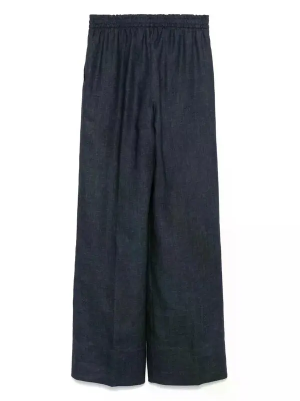 Eleventy Linen Trousers - Blue