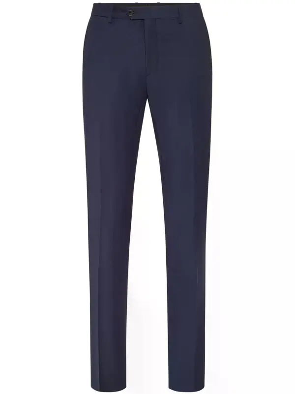 Philipp Plein Straight-leg Wool-blend Trousers