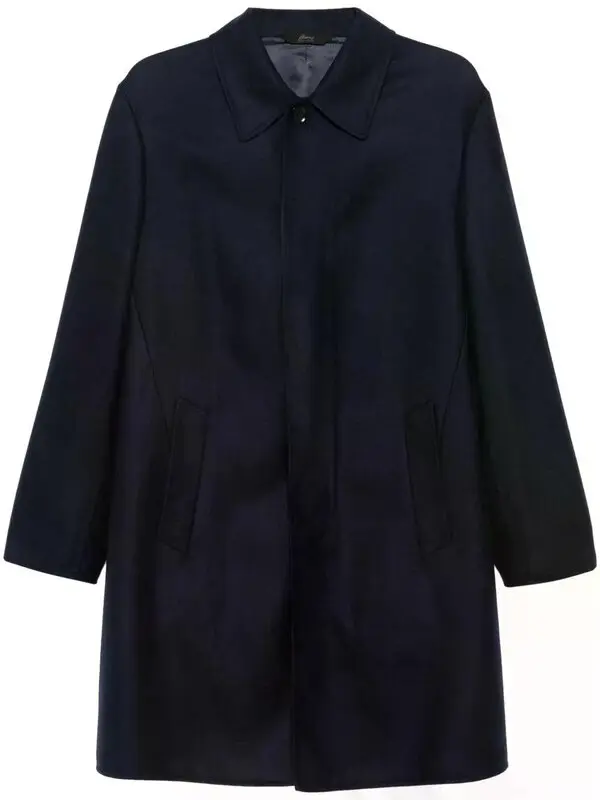 Brioni Felted Twill Weave Coat