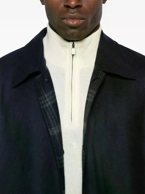 Brioni Felted Twill Weave Coat