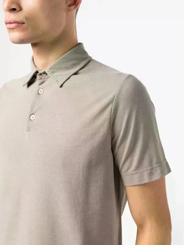 ZANONE Short-sleeved Polo Shirt - Neutrals
