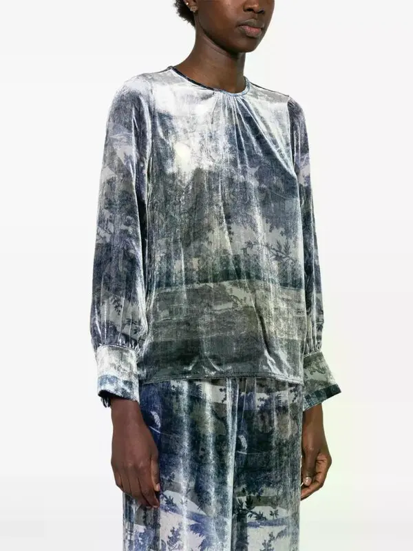 PIERRE-LOUIS MASCIA Kanpur Top - Blue
