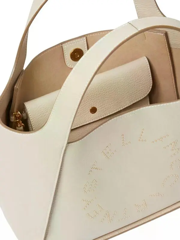 Stella McCartney Logo-appliqué Tote Bag - Neutrals