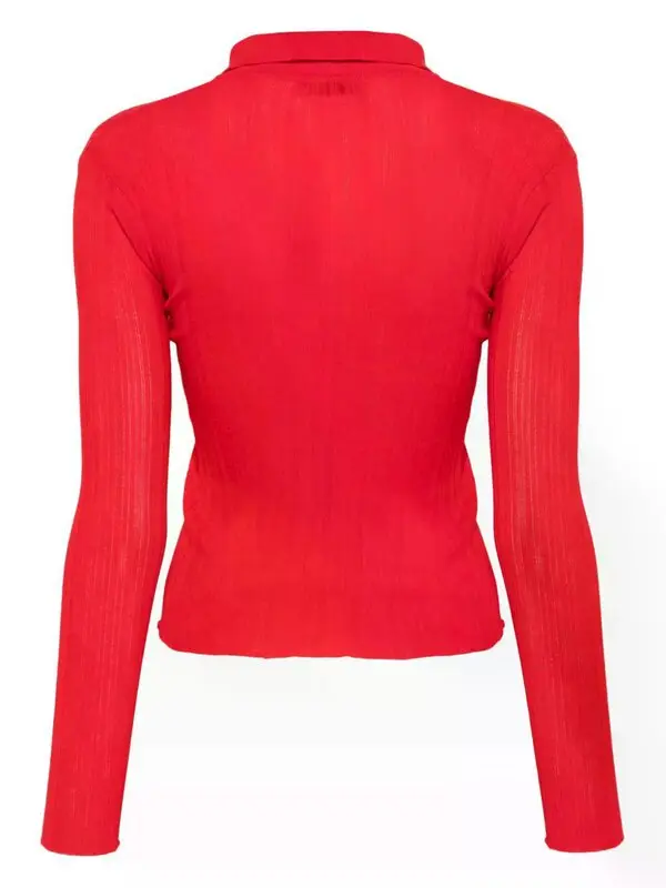 MANUEL RITZ Ribbed Top - Red