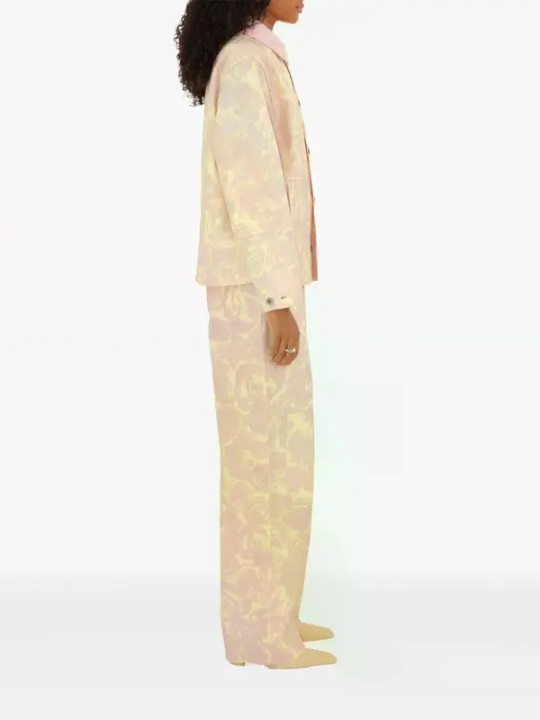 Burberry Floral Print Cotton Jacket