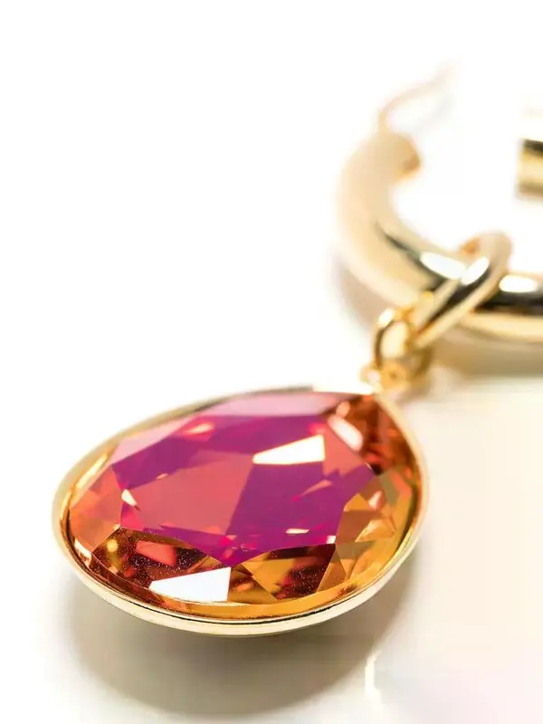 Mounser Sunrise Crystal-drop Hoop Earring