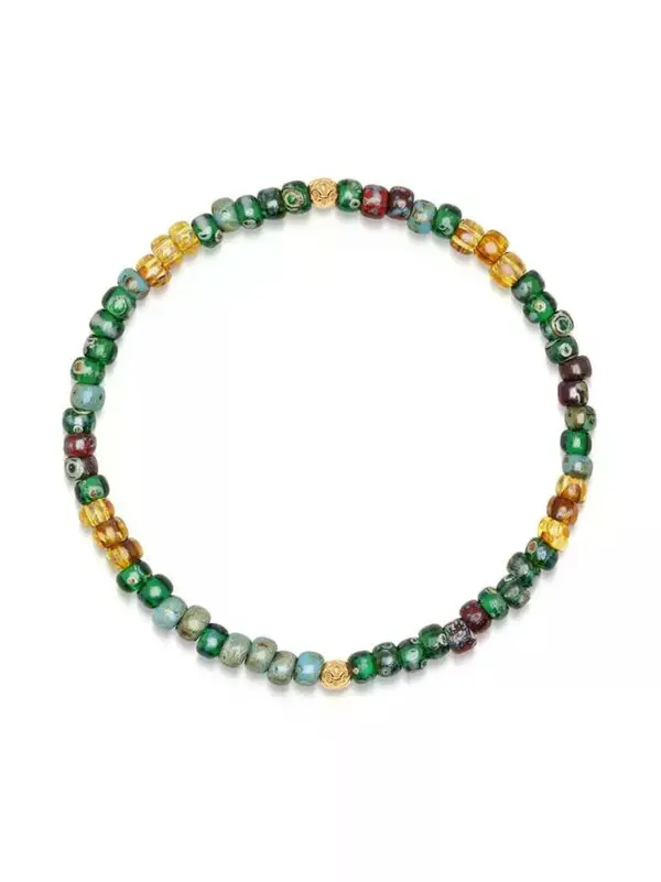 NIALAYA JEWELRY Miyuki Beaded Bracelet - Green