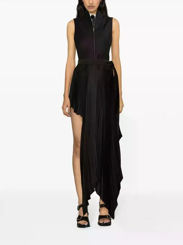 PETER DO Sliced Pleated Wrap Skirt
