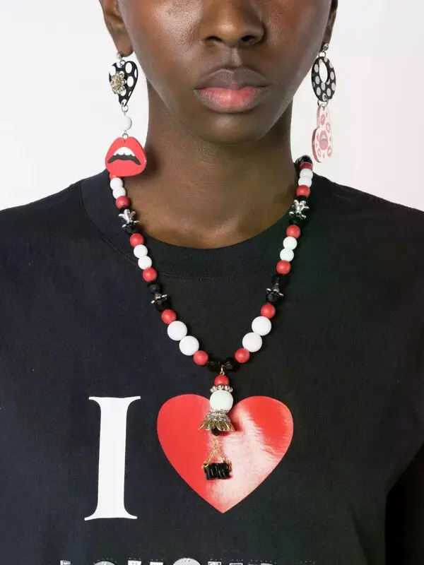 AMIR SLAMA Charm-detail Beaded Necklace