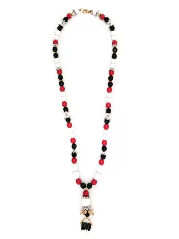 AMIR SLAMA Charm-detail Beaded Necklace