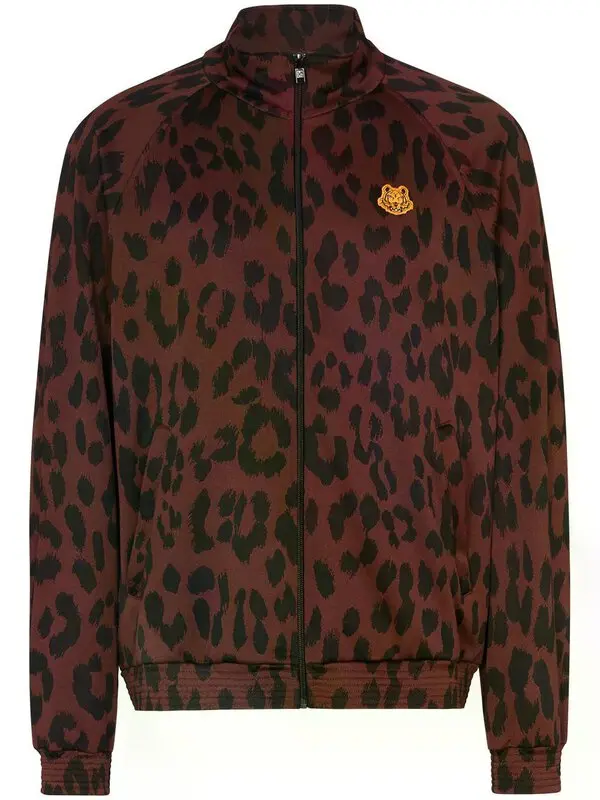 Kenzo Leopard Print Track Jacket
