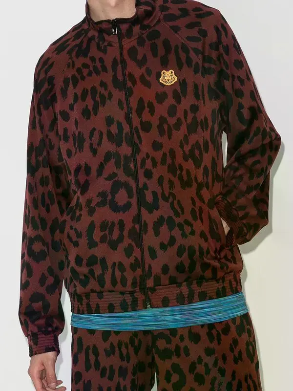 Kenzo Leopard Print Track Jacket