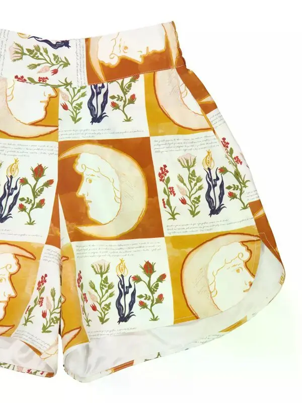 PAULA Printed Crepe Shorts