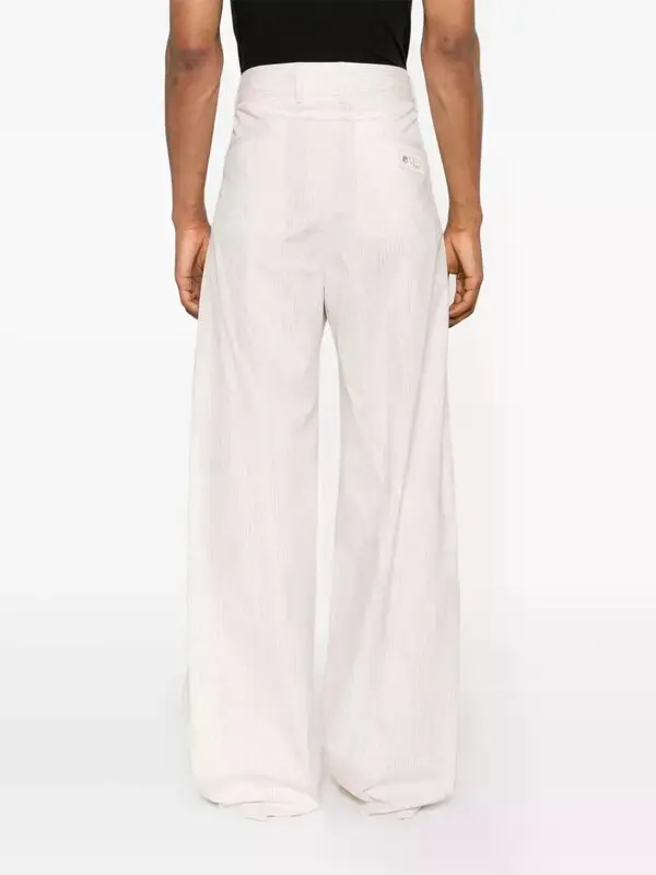 Amiri High-waist Wide-leg Trousers With Lurex Detailing