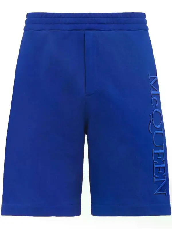 Alexander McQueen Embroidered Logo Track Shorts