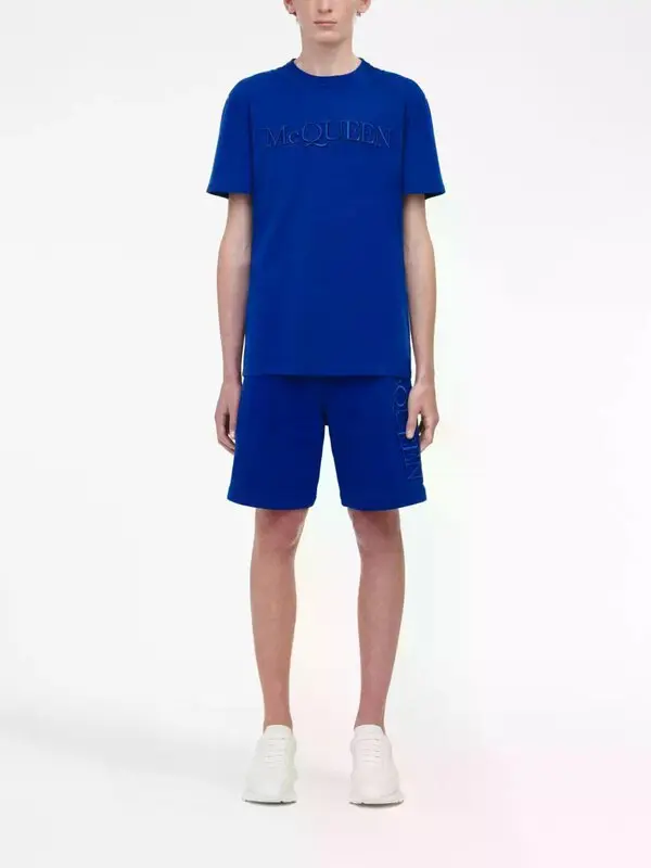 Alexander McQueen Embroidered Logo Track Shorts