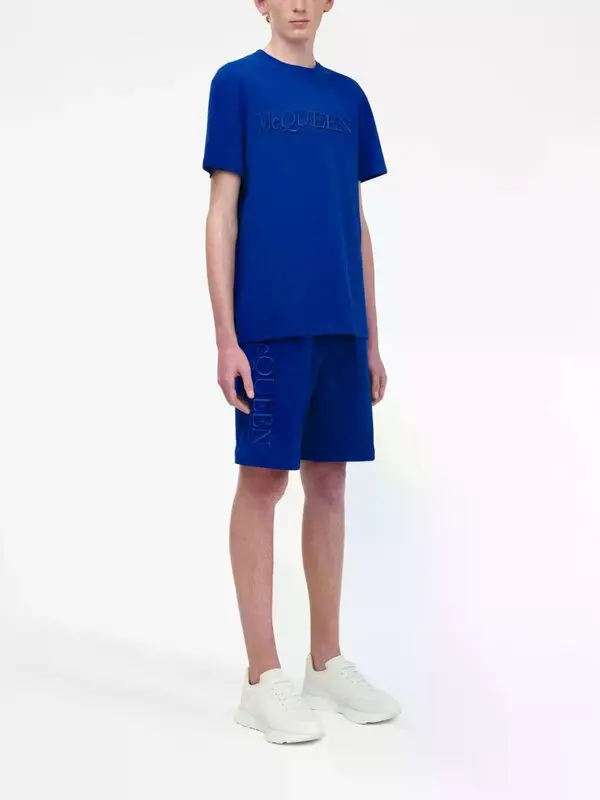 Alexander McQueen Embroidered Logo Track Shorts