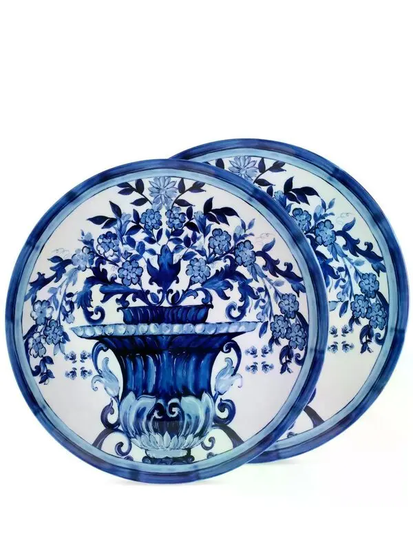 Dolce & Gabbana Set-of-two Dinner Plates - Blue